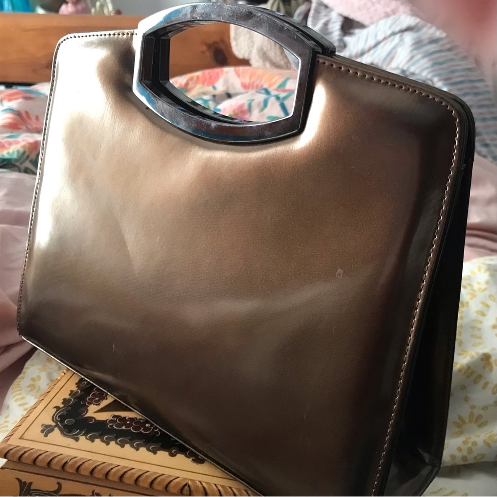 Rare Stuart Weitzman Vintage Bronze Handbag - Gem